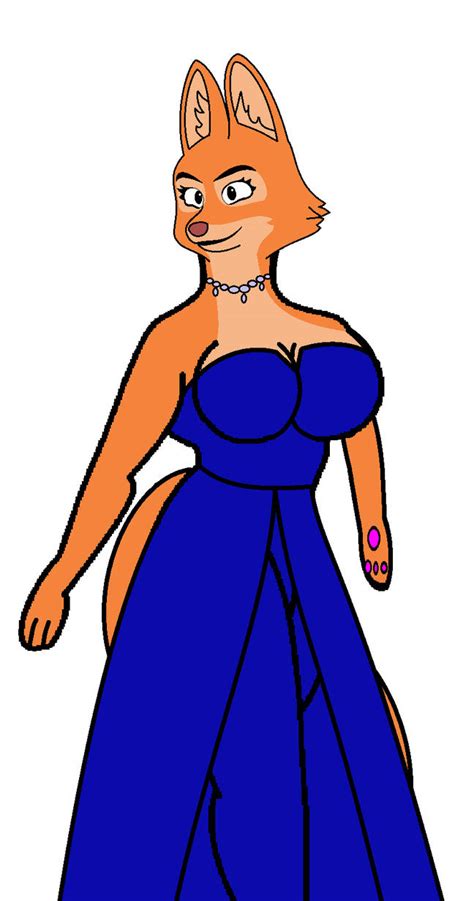 Diane Foxington Blue Dress By Basedcube95 On Deviantart