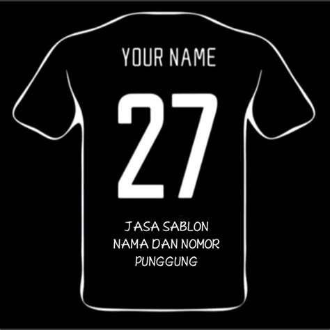 Jual Jasa Sablon Namaset Polyflex Press Baju Futsal Jersey Sepak Bola Nama Nomor Punggung