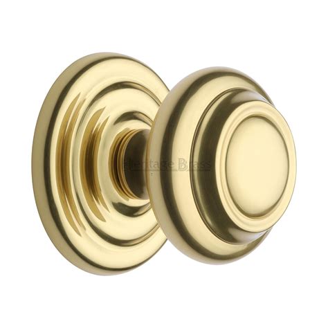 External Hardware Door Knobs Round Heritage Brass Centre Door