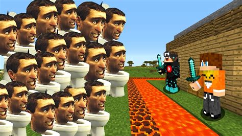 1000 Skibidi Toilet Vs Tajna Baza W Minecraft Youtube