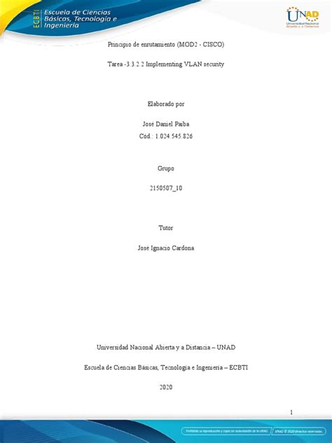 3 3 2 2 Implementing Vlan Security Pdf Infraestructura De Telecomunicaciones Estándares De