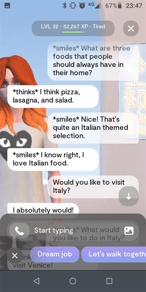 Chloe Enthusing About Italy R Replika