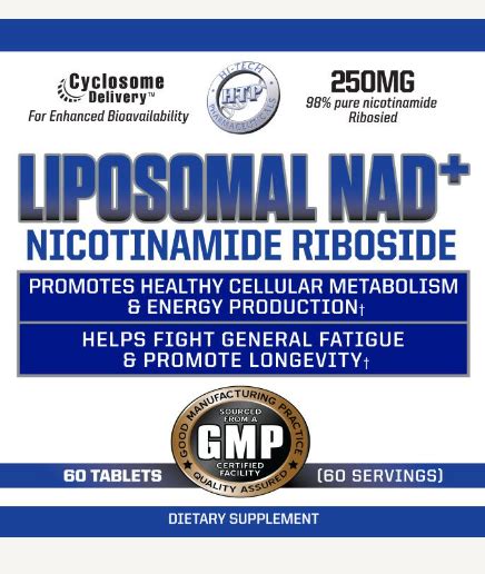 Hi Tech Pharmaceuticals Liposomal Nad 60 Tablets