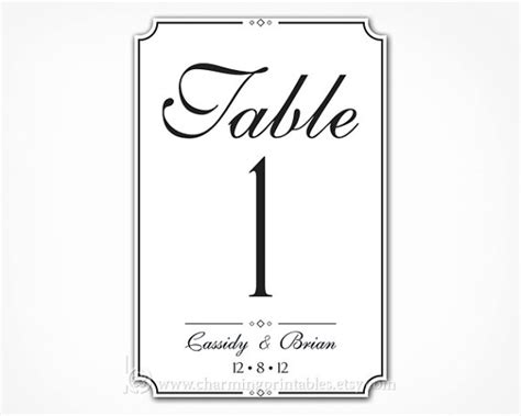 5 Best Images Of 4X6 Printable Table Numbers Wedding Printable Table
