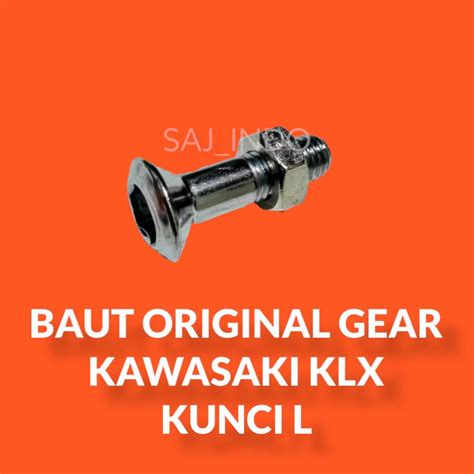 Jual Baut Gear Kawasaki KLX Original Crom Shopee Indonesia