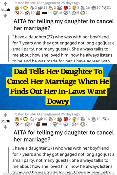 Dad Tells Her Daughter To Cancel Her Marriage When He Finds Out Her In