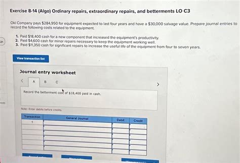 Solved Journal Entry Worksheet Record The Cost Of Minor