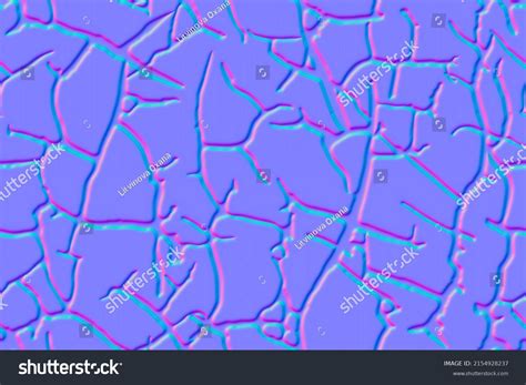 Normal Map Seamless Texture Cracked Surface Stock Illustration Shutterstock