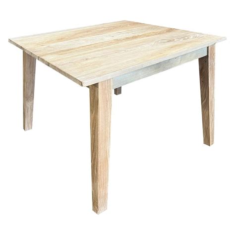 Bourdon Recycled Elm Timber Square Dining Table 95cm