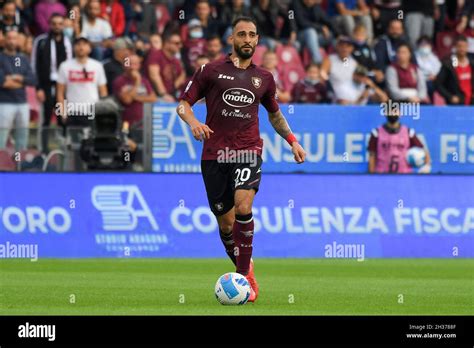 Grigoris Kastanos Of Us Salernitana 1919 In Action During The Serie A
