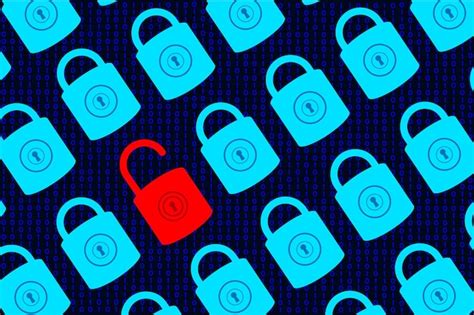 Premium Vector Broken Data Security Or Privacy Concept Pattern Of