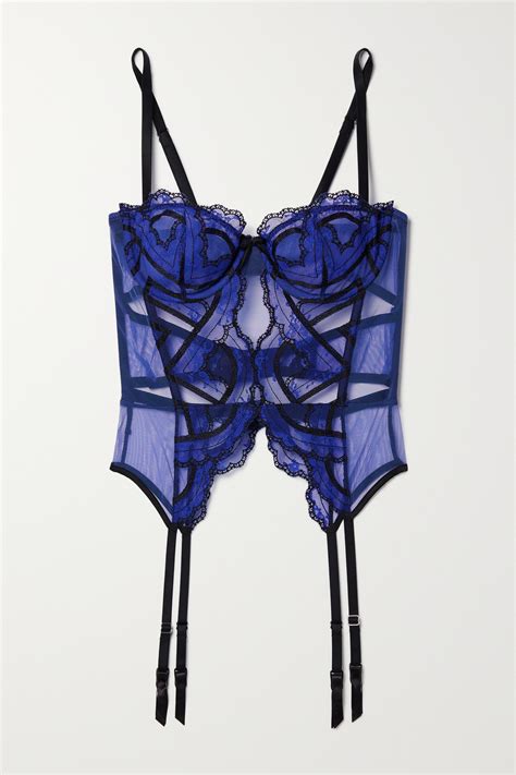 Fleur Du Mal Hendrix Lace Trimmed Stretch Mesh Underwired Soft Cup