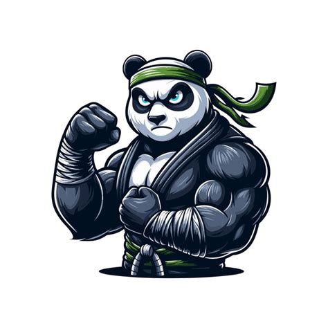 Strong Panda Vectors And Illustrations For Free Download