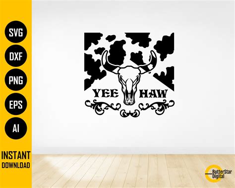 Yee Haw Svg Country Svg Western Svg Cricut Cutting Files Etsy