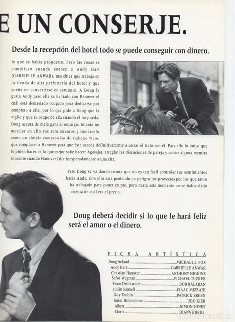 conserje a su medida Comprar Guías publicitarias de películas en