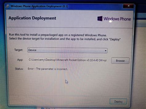 Cant Sideload Appx Games On Wp 8 1 How Do I Install Minecraft For An Example Which Is An