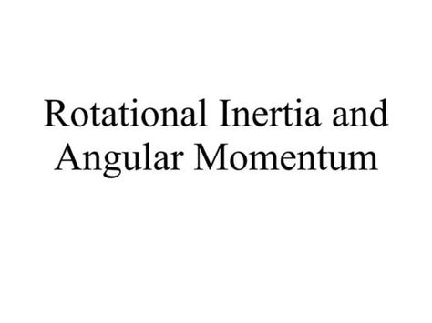 13 Angular Momentum Ppt