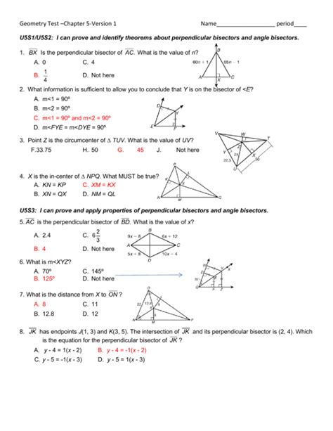 Practice Geometry Test For Sat