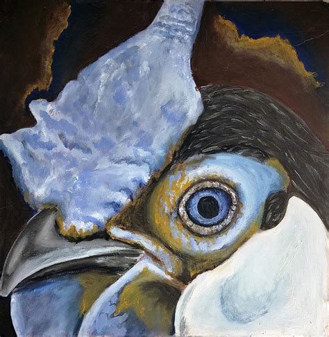 Portrait Of A Rosecomb Rooster Painting By Fred Munoz Fine Art America