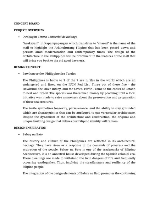 Concept Board Pdf Philippines Sustainability