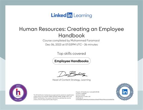 Mohammed Faramarzi On Linkedin Certificate Of Completion