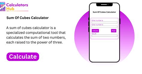 Sum Of Cubes Calculator Online