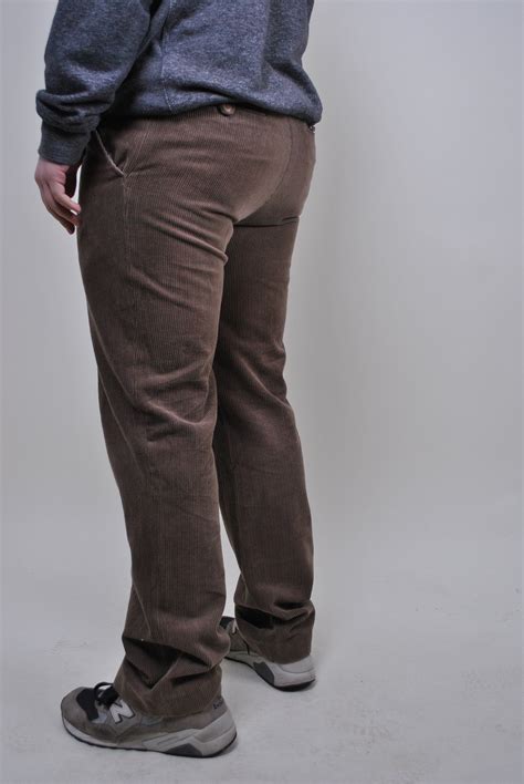 Vintage Brown Corduroy Pants 90s Mens Heritage Trousers Etsy