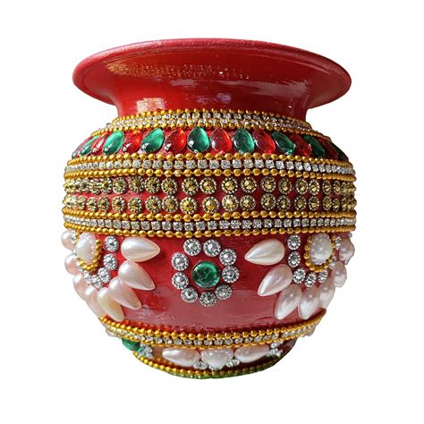 Traditional Pooja Kalash For Wedding And Pooja 4 Aabhaas Design And Craft