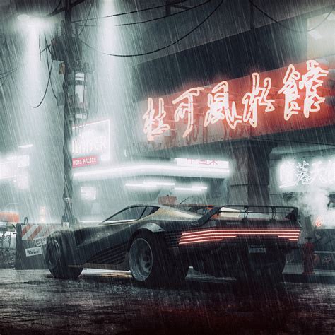 2932x2932 Cyberpunk 2077 Car 4k Art Ipad Pro Retina Display Hd 4k