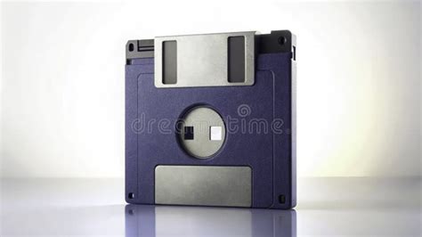 A Glimpse Into The Past Vintage Floppy Disk Isolated On White Evoking Retro Computing And Data