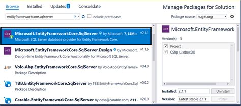 EF Core Copiando Dados De Um ListBox Para O SQL Server