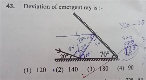 43 Deviation Of Emergent Ray Is Filo