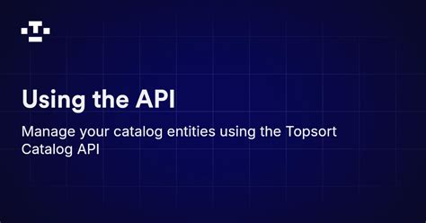 Using The API Topsort Documentation