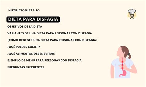Dieta para la disfagia qué puedes y qué no puedes comer