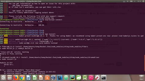 Issues Compiling Issue RocketChat Rocket Chat GitHub