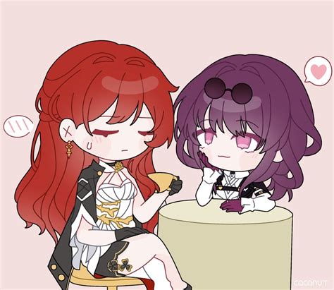 Kafka And Himeko Honkai And 1 More Drawn By The Coconutnut Danbooru
