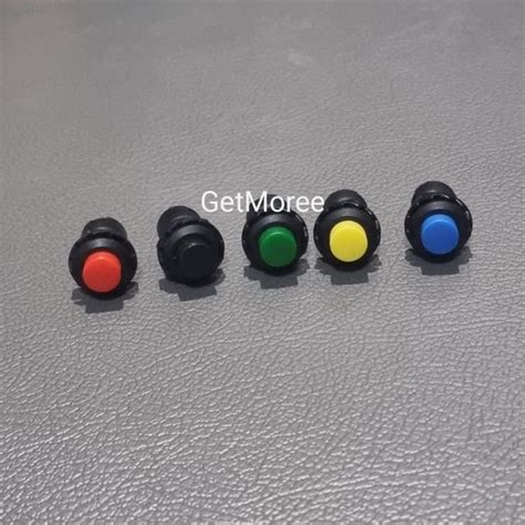 Jual Push Button On Off Bulat 2 Kaki Plastik Saklar On Off 2 Pin Saklar Switch Push On 2p