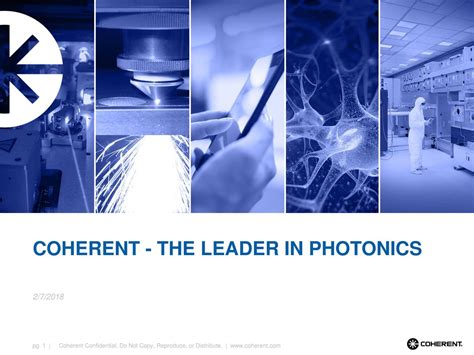Coherent Inc 2018 Q1 Results Earnings Call Slides Nysecohr