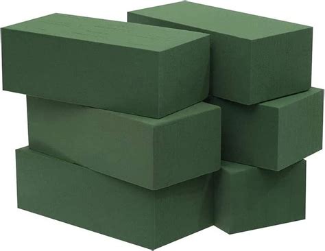 Casewin 6 Pcs Floral Foam Wet And Dry Floral Foam Blocks Large Floral