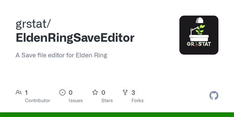 Github Grstat Eldenringsaveeditor A Save File Editor For Elden Ring