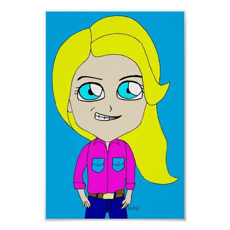 Chibi Throw Poster Zazzle Chibi Poster Artwork