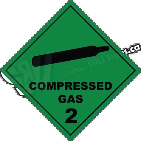 Sruplac008 Compressed Gas Class 2