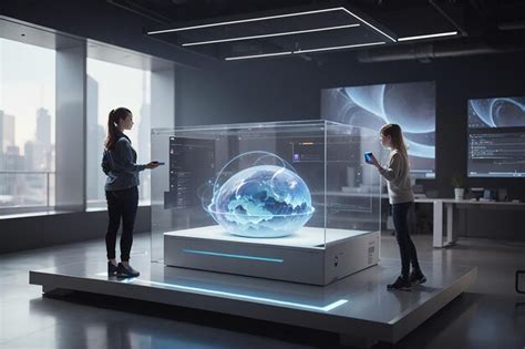 premium ai image spatial holographic displays interactive 3d