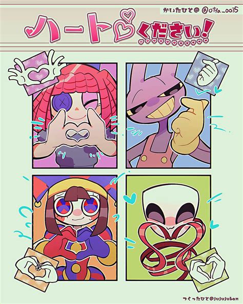 Pomni Jax Ragatha And Gangle The Amazing Digital Circus Drawn By