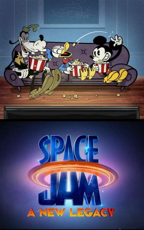 Mickey And Friends Watch Space Jam A New Legacy By