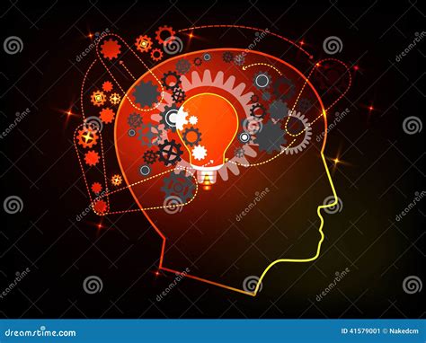 Concept Of Human Thinking Model Stock Vector Illustration Of
