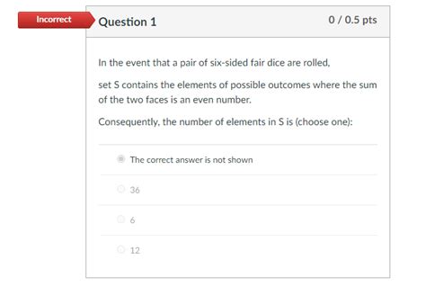 Solved In The Event That A Pair Of Six Sided Fair Dice Are