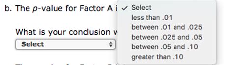 Solved A Factorial Experiment Was Designed To Test For Any