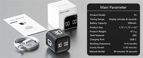 Amazon Cube Pomodoro Timer Desk Productivity Timer