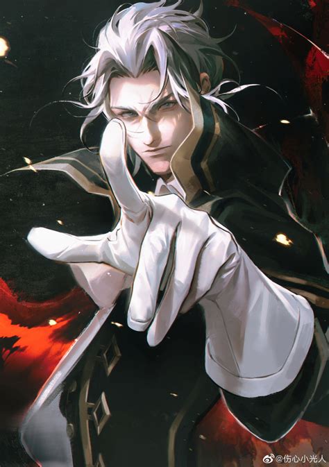Safebooru 1boy Absurdres Ace Attorney Barok Van Zieks Cape Closed